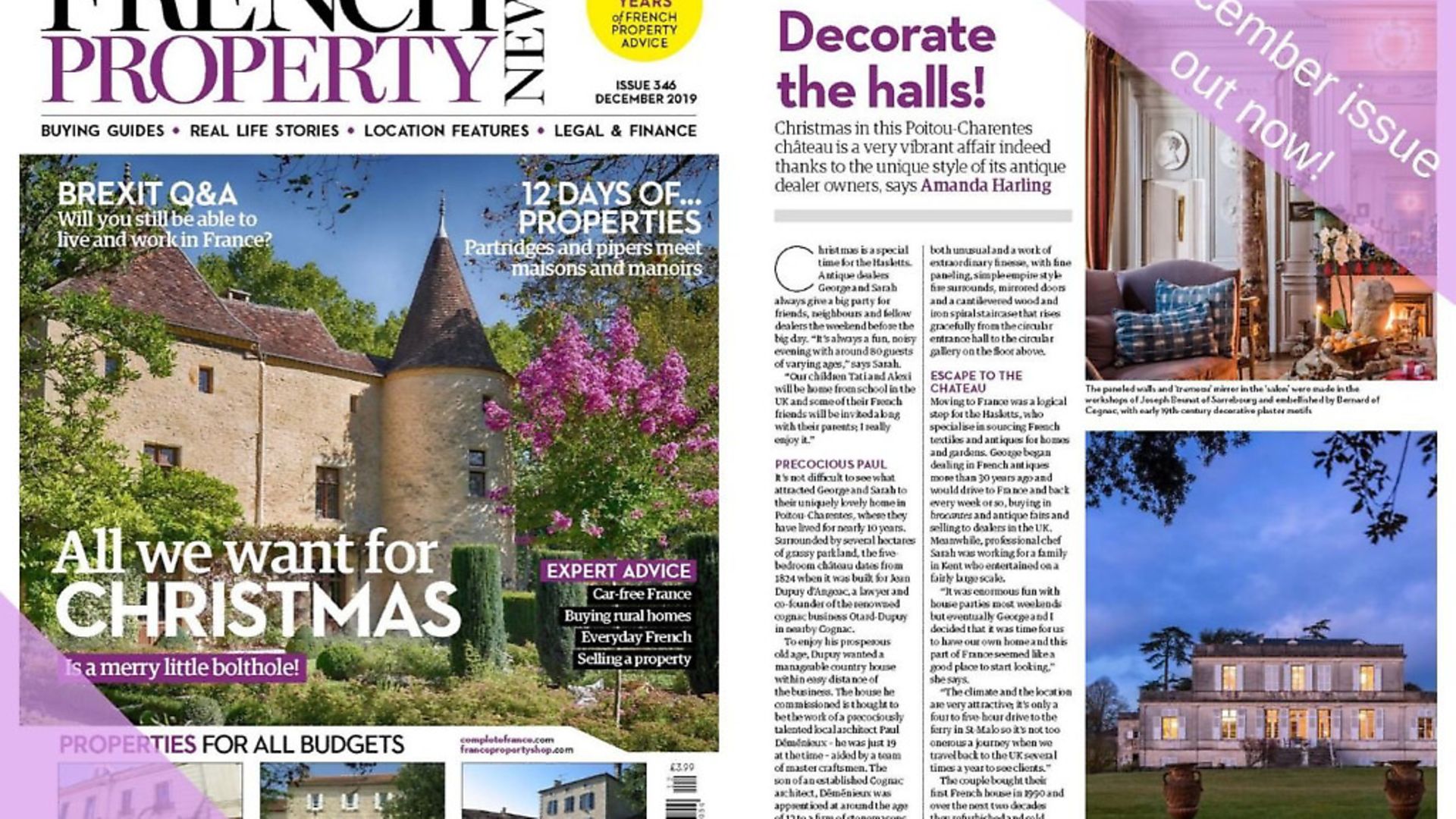 The December issue of French Property News is out now! - Complete France