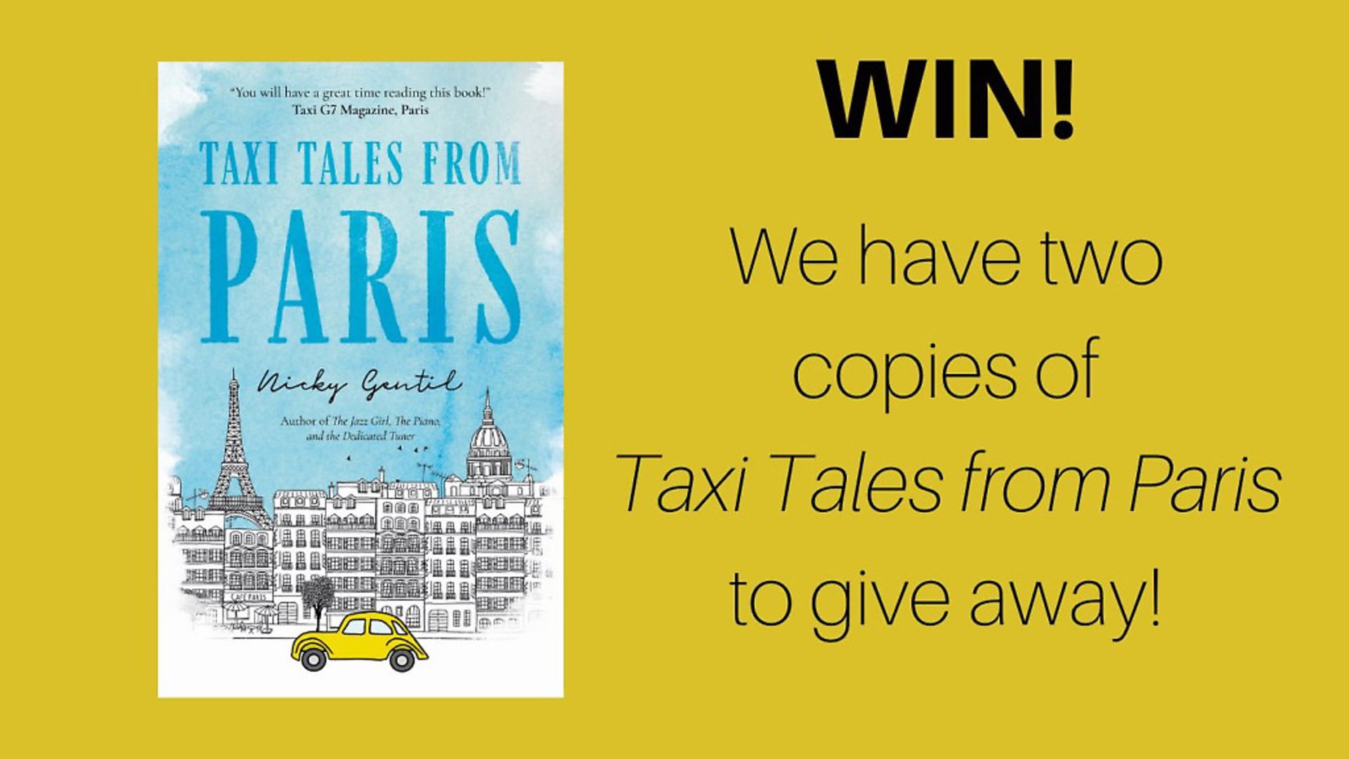 Win! Taxi Tales from Paris by Nicky Gentil - Complete France