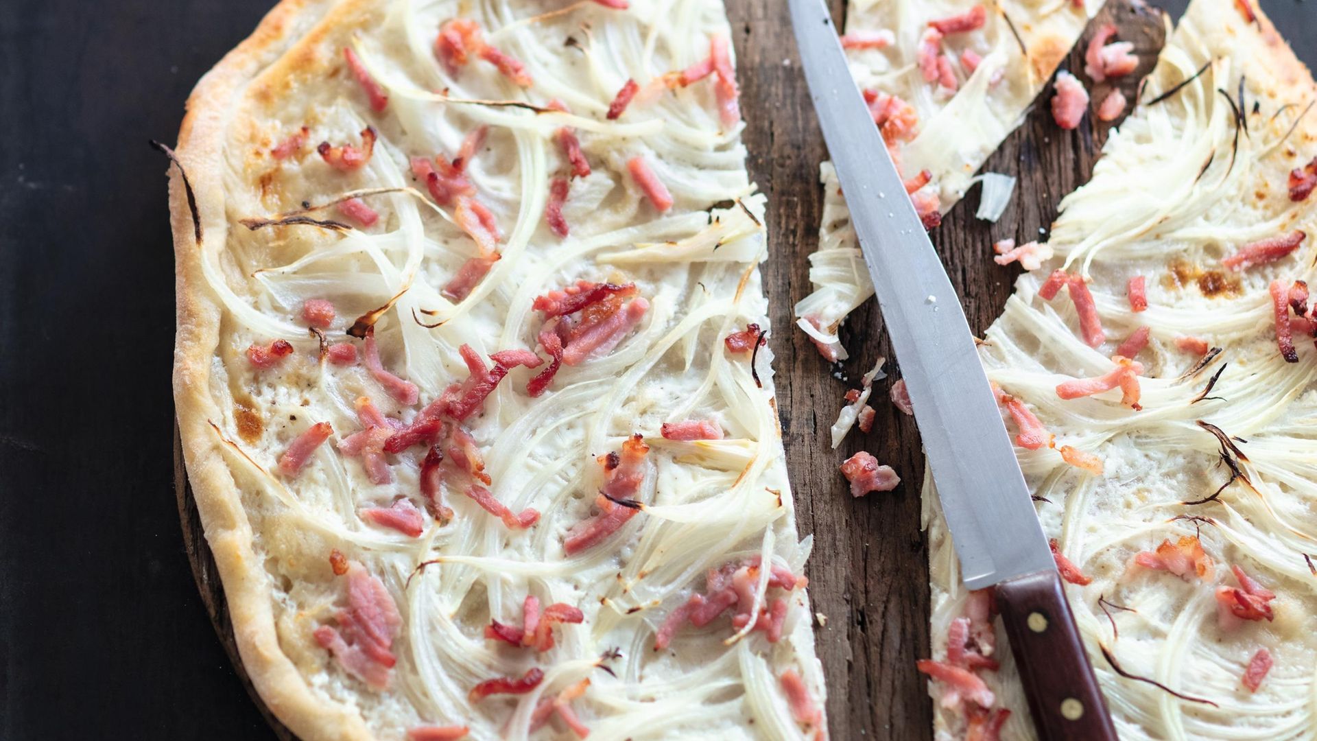 How to make a flammenküche, or tarte flambée - Complete France